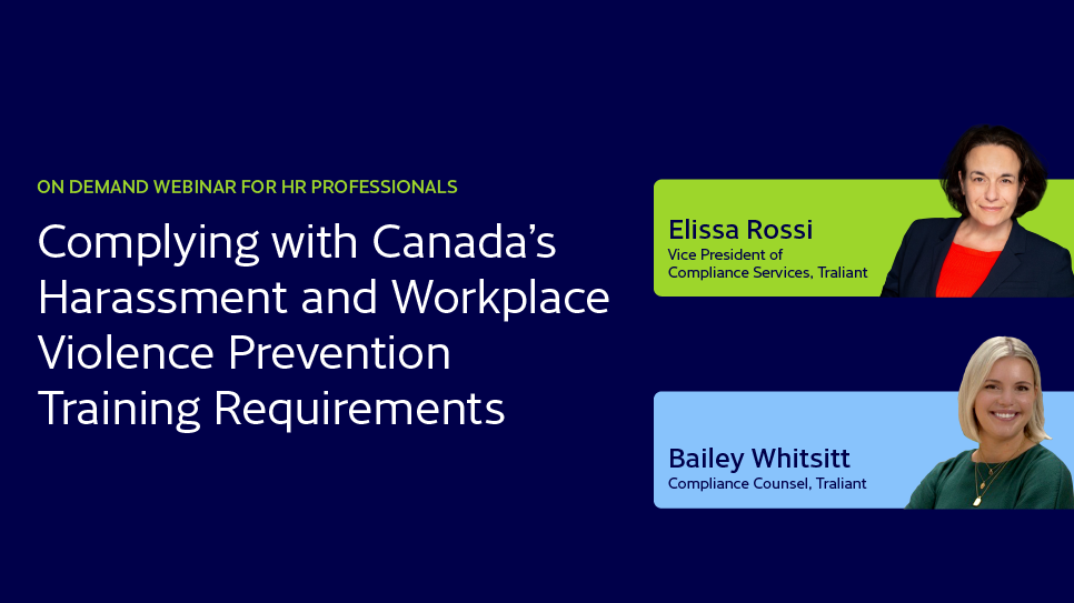 California SB 553 Workplace Violence Prevention Training | Traliant