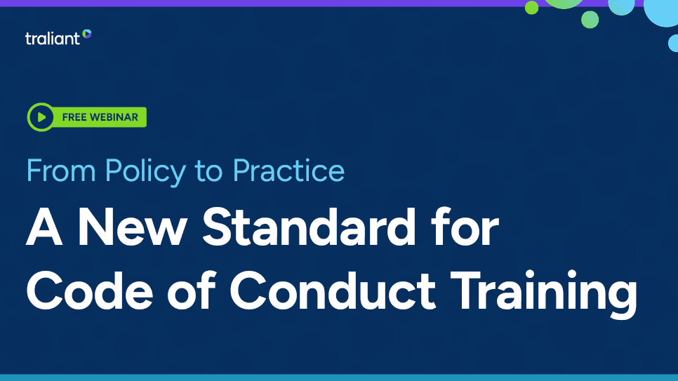 From Policy to Practice: A New Standard for Code of Conduct Training ...